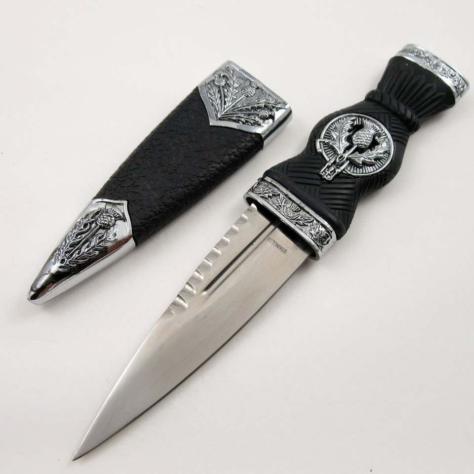NEW Dagger Scottish Sgian Dubh Small Dirk Knife Stainless Steel Blade 7 ...