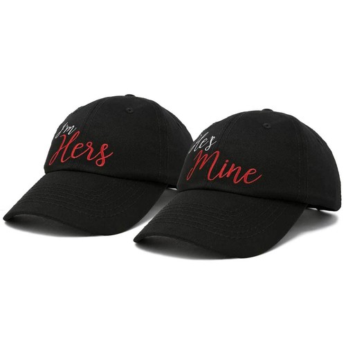 DALIX Matching His and Her Hat Set of 2 Couples Embroidered Baseball ...