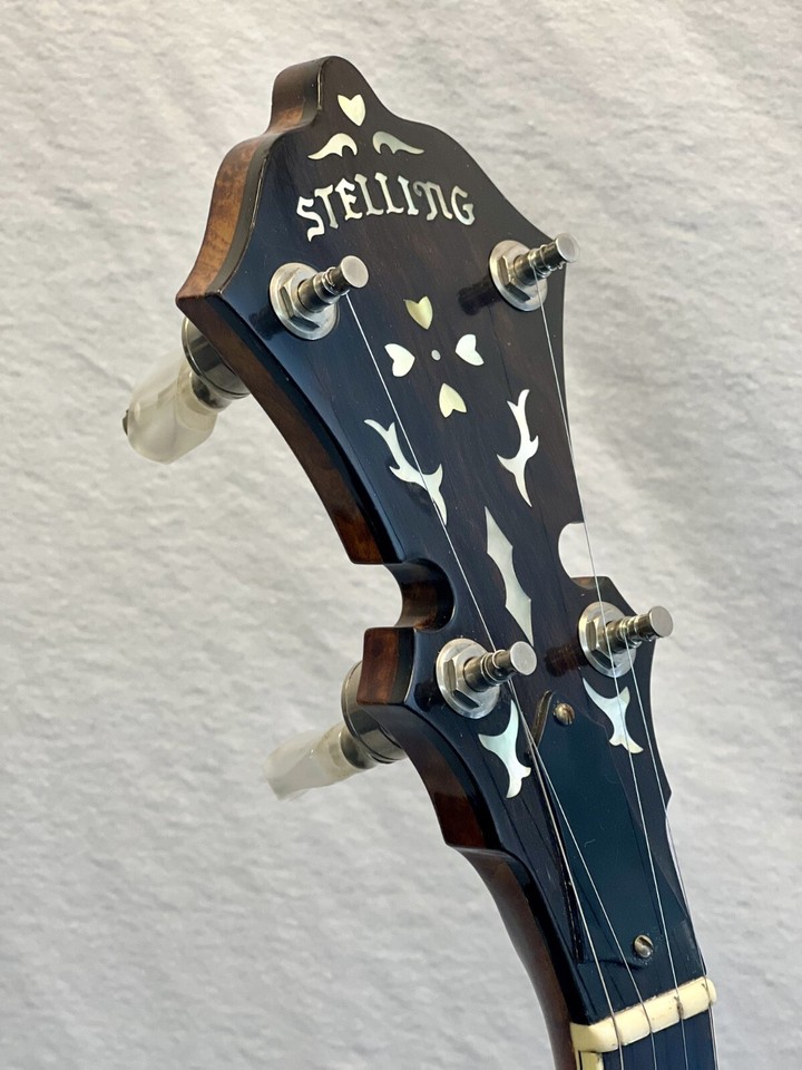 1982 Stelling Sunflower 5-String Banjo – Curly Maple, Vintage Tone ...