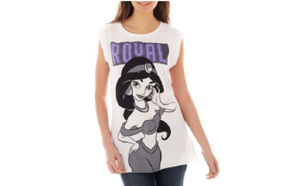Novelty Licensed Freeze Cuffed Disney Princess Muscle Tee Size M New | eBay