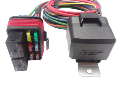 GEP Universal Pre-wired Waterproof Mini Fuse Relay Panel Box Holder 80 ...