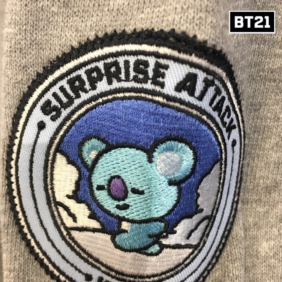 BTS BT21 Official Authentic Goods Adult Half Zip-up Sweat Shirts T ...