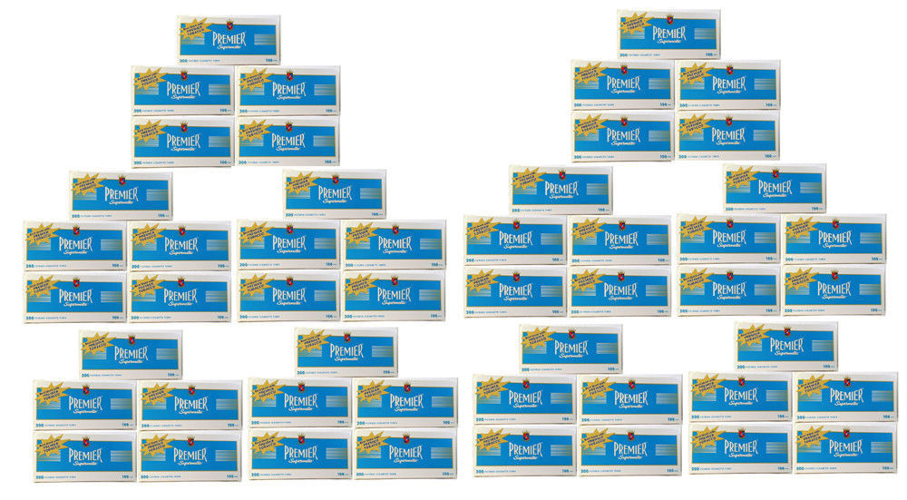 Premier Supermatic 100s Blue Light Cigarette Filter Tubes 50 Boxes ...