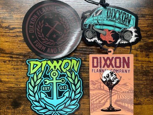 Dixxon Flannel Company Stickers Lot Of 4 | eBay Australia