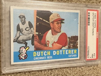 1960 TOPPS #21 CINCINNATI REDS REDLEGS DUTCH DOTTERER PSA 7 Nr MINT | eBay