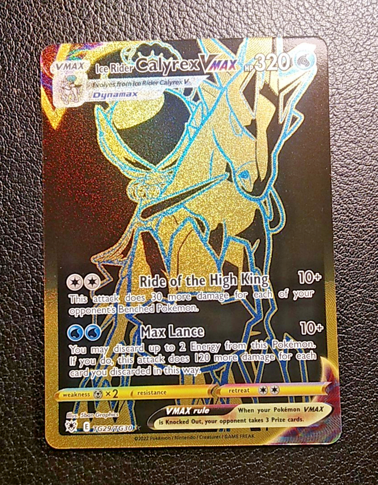 Pokémon TCG, Ice Rider Calyrex Vmax TG29/TG30 SW&SH Astral Radiance ...