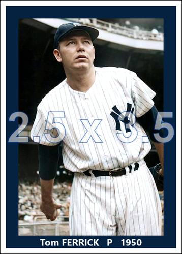 Tom Ferrick - 1950 New York Yankees - choose a size - colorized print ...