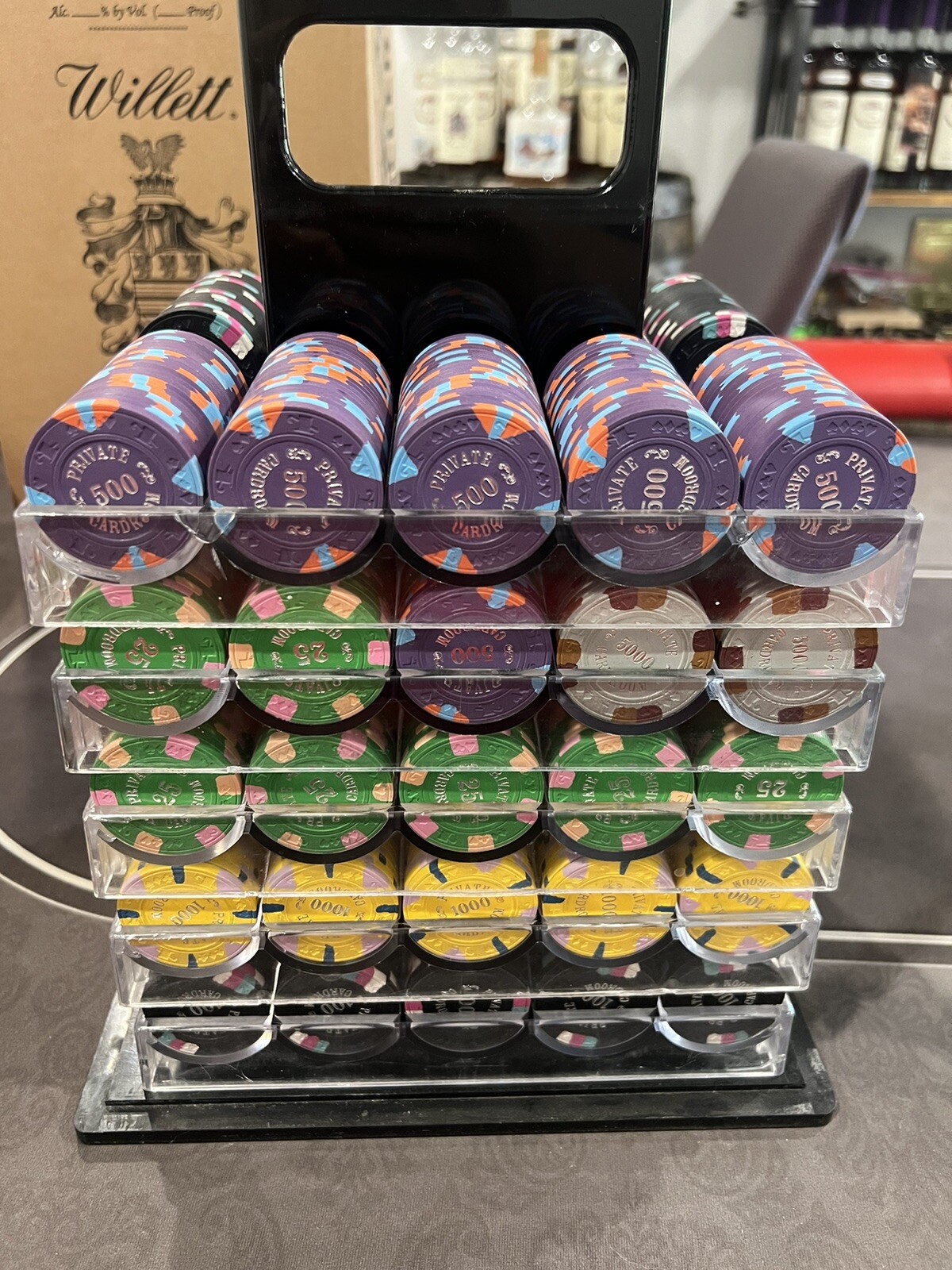 1045 Paulson Private Cardroom Poker Chip Set - Used Great Condition | eBay