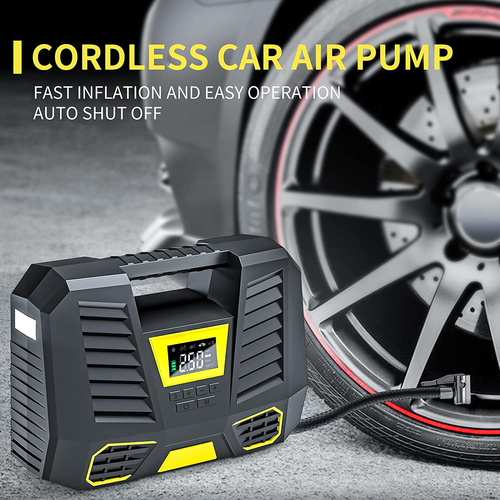 Cordless Tire Inflator Portable Air Compressor 150PSI - 6000mAh ...