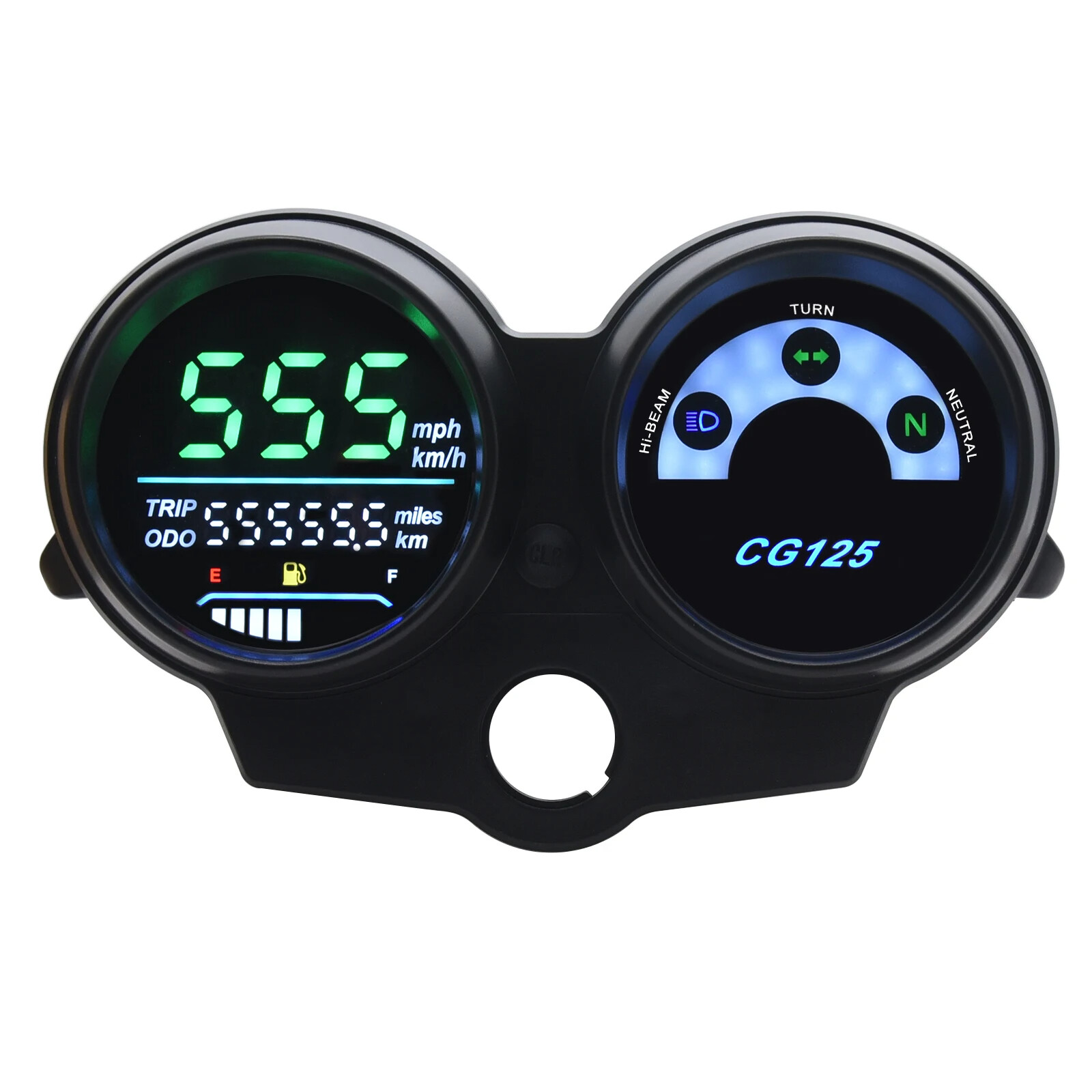 Motorcycle LED Digital Dashboard Replacement Tachometer Gauge Odometer ...