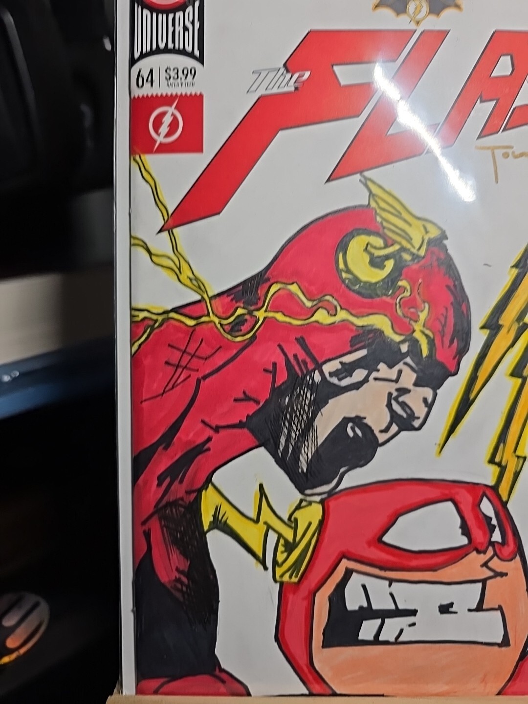 THE FLASH 64 SKETCH VARIANT COVER SIGNED TOMEU MOREY ART RAFA SANDOVAL ...