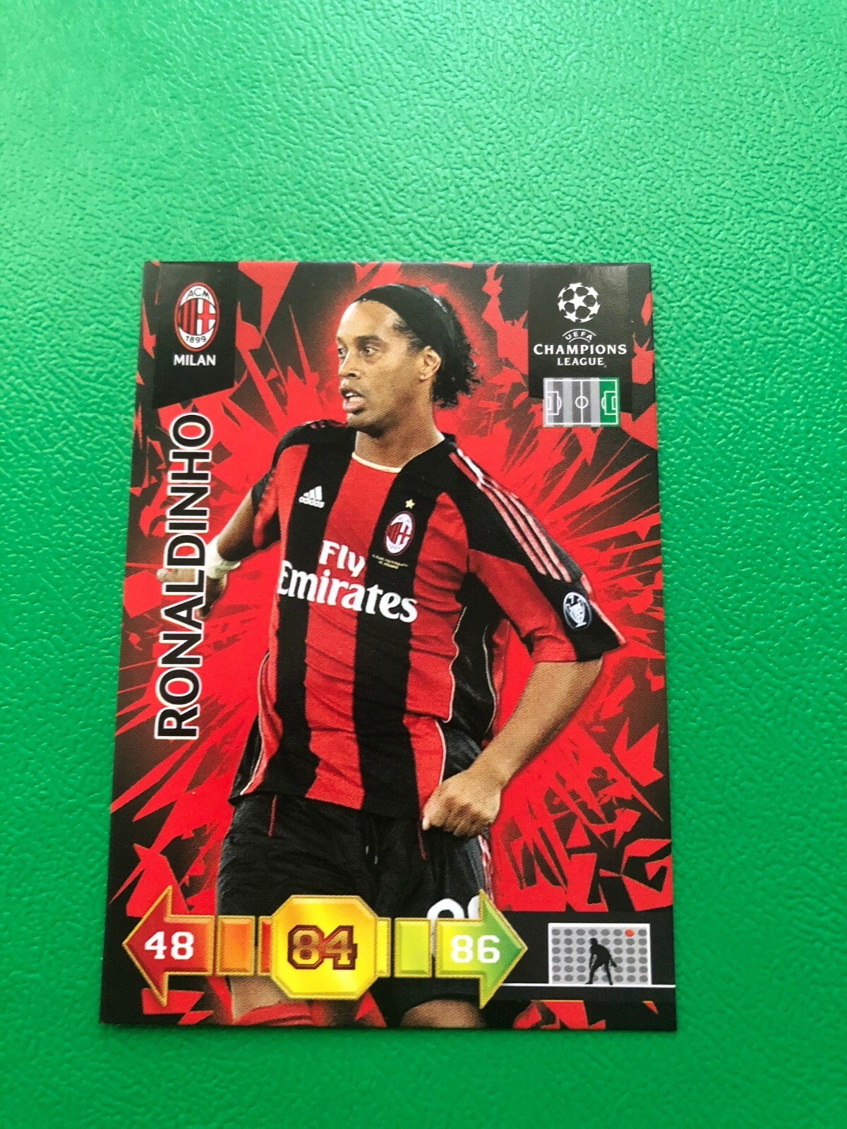 PANINI RONALDINHO RARE STICKER 2007 CHAMPIONS LEAGUE + CARD BARCELONA ...