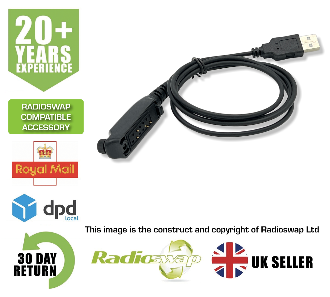 PROGRAMMING LEAD USB FITS SEPURA PORTABLE SBP8010 SBP8040 TWO WAY RADIO ...