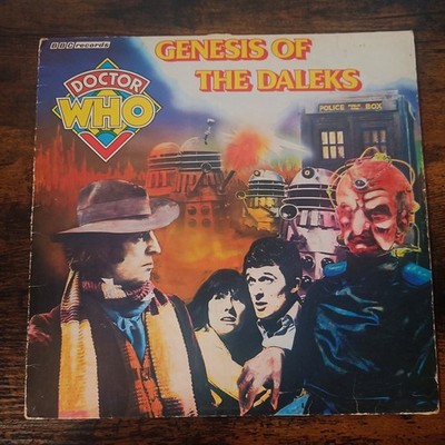 Doctor Who Genesis of the Daleks vintage BBC Records vinyl LP Tom Baker ...