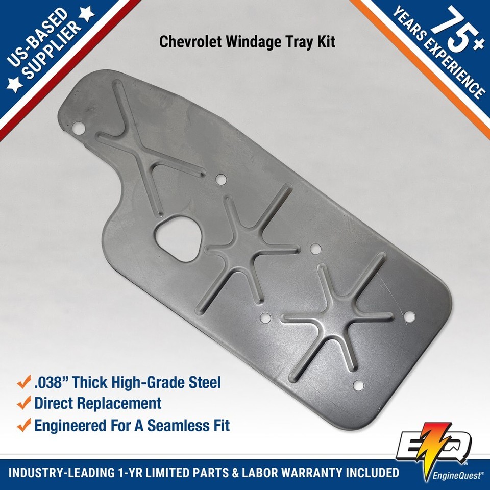 SBC V8 Windage Tray & Main Bolts Kit | Fits 305 & 350 Engines (5.0L, 5 ...