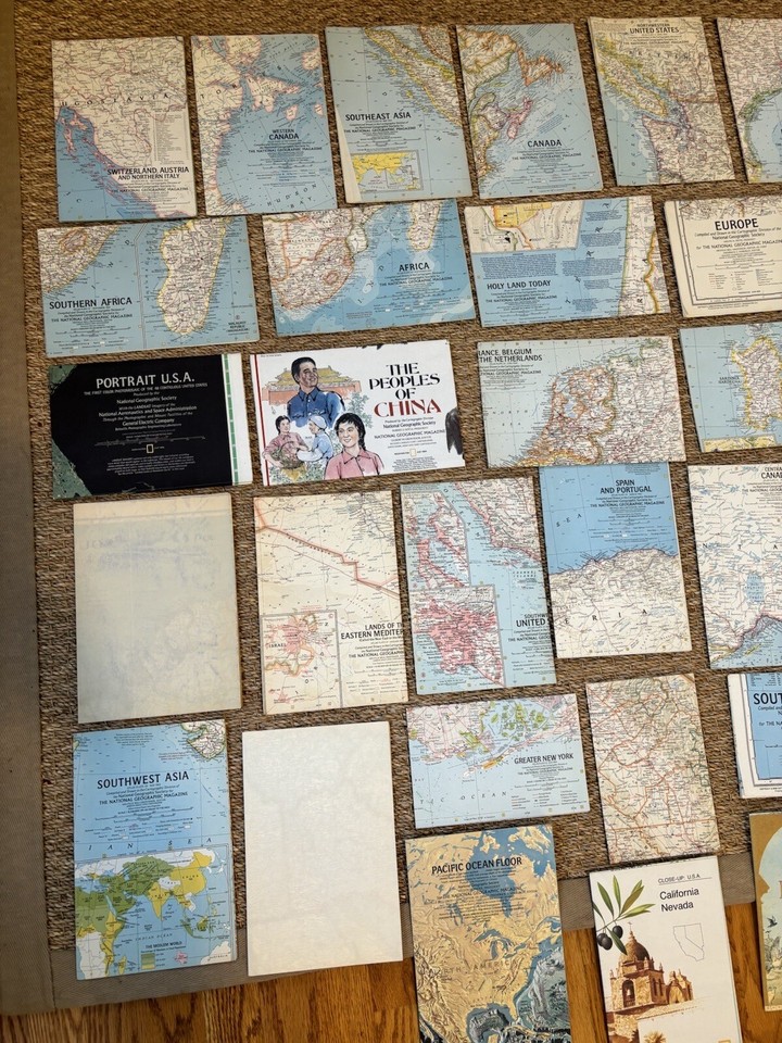 Vintage Maps 75 National Geographic Maps From 1932-1980 | eBay