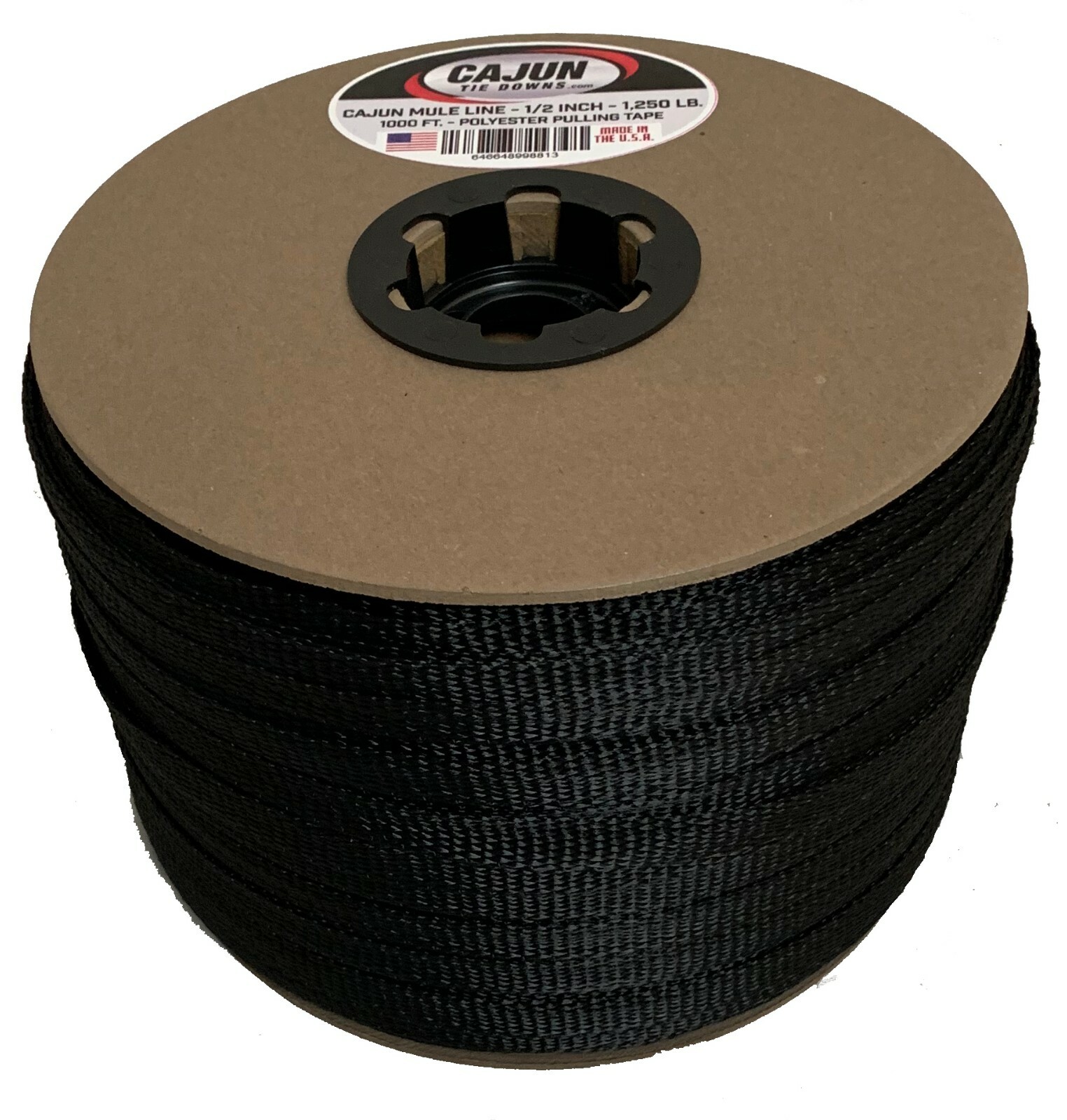 Cajun Pull Line - 3/4" Black (500) Feet - 2,000 lb. - Polyester Made in ...