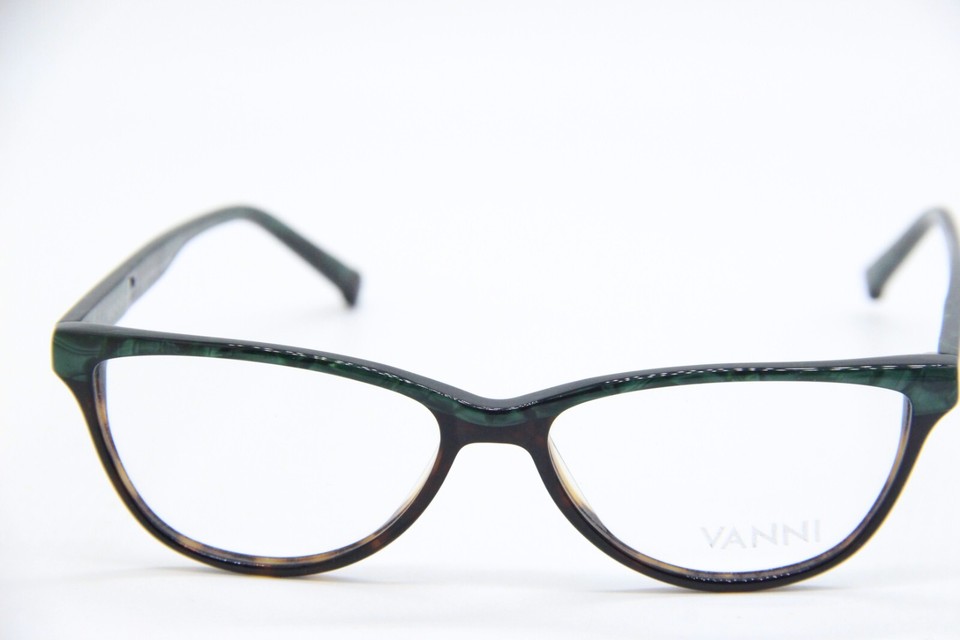 NEW VANNI V3683 A269 GREEN DARK HAVANA AUTHENTIC EYEGLASSES FRAMES 54 ...