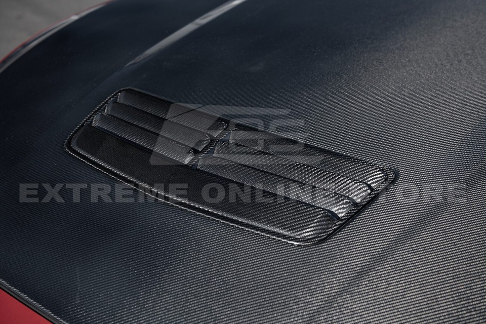 For 24-Up Ford Mustang S650 Factory CARBON FIBER Front Bumper Hood ...