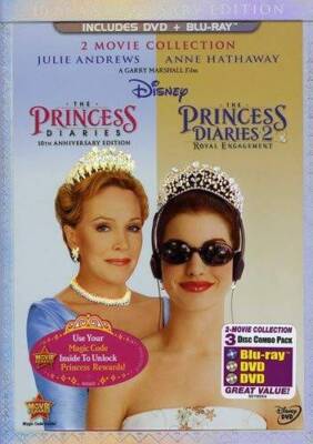 The Princess Diaries: Two-Movie Collection (Three-Disc Combo Blu-ray ...