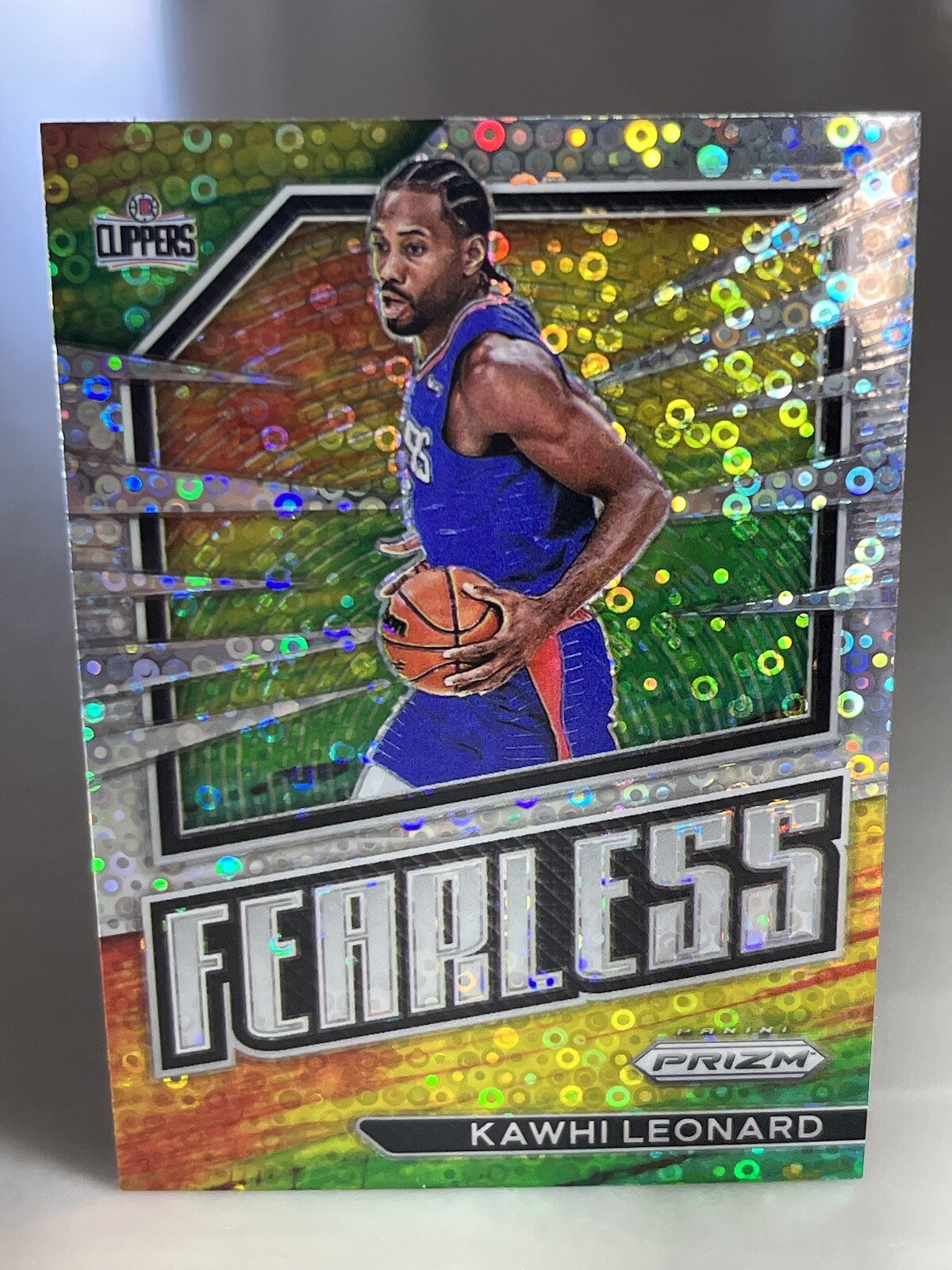 2022-23 Panini PRIZM Kawhi Leonard FEARLESS Disco Prizm SP No.6 ...