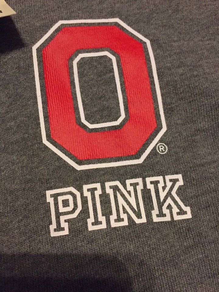 NWT Victoria's Secret PINK Ohio State Buckeyes Lace Up Hoodie ...