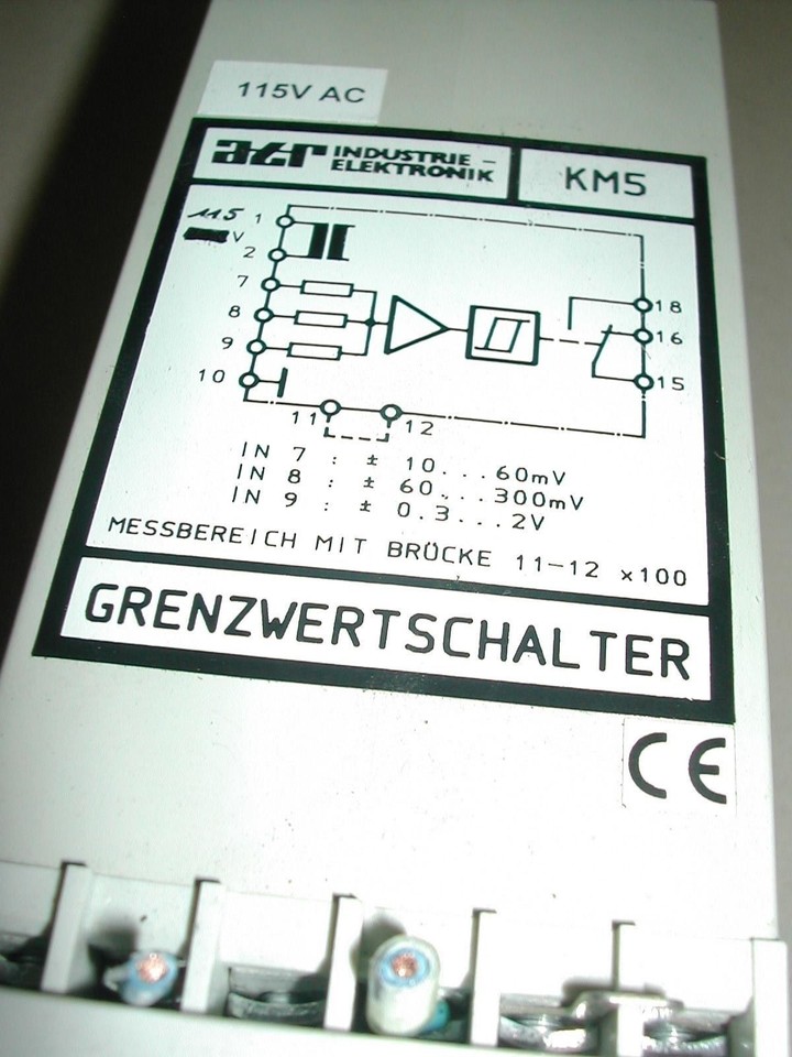 ATR AGR GRENZWERTSCHALTER Industrie Elektronik KM5 Relay Module Used W5 ...