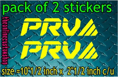 PRV CAR AUDIO VINYL STICKER PAIR [ color yellow ] | eBay