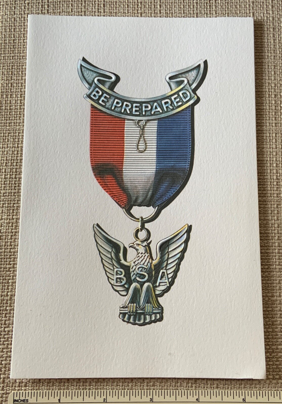 1980s EAGLE SCOUT Boy Scouts of America Black PROGRAM CARD BSA Ceremony ...