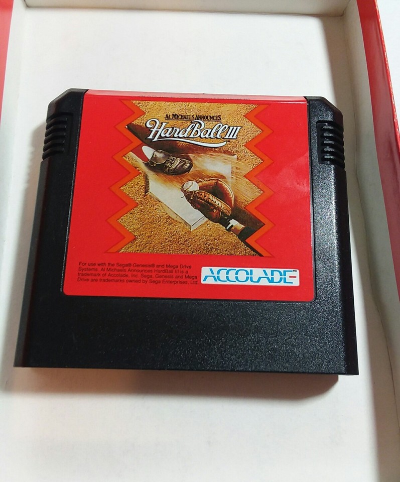Hardball III Al Michaels Announces (Sega Genesis) Hardball 3 W/ Display ...