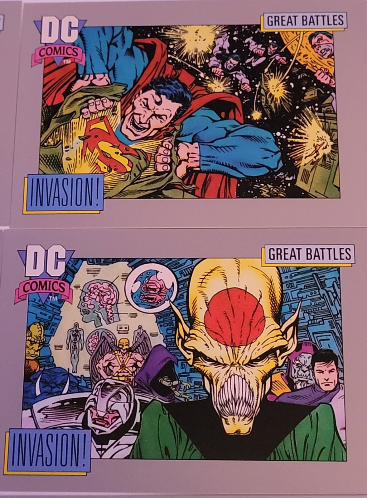 #3 (Lot Of 10) Assorted 1991 Impel DC Comics Super Hero Trading Cards ...