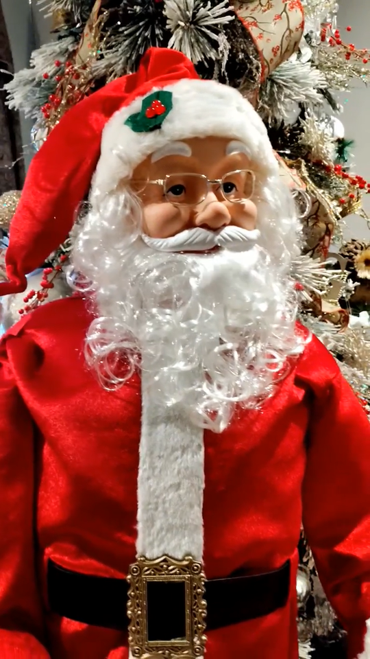 Deluxe Animated 60” 5' Singing Story Telling Santa Claus Life Size ...