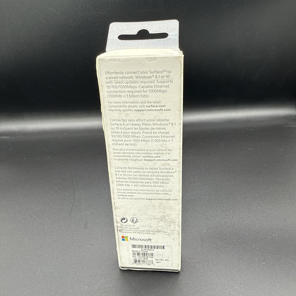 NEW Microsoft Surface USB 3.0 Gigabit Ethernet Adapter - Network ...