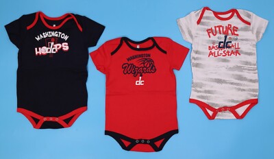 NBA WASHINTONG DC WIZARDS BASKETBALL Size (0/3) Month Kids . 3 Pcs. | eBay