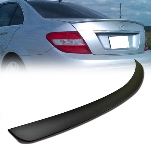 MATTE BLACK Mercedes-Benz W204 C-CLASS TRUNK SPOILER A TYPE Sport 4DR ...