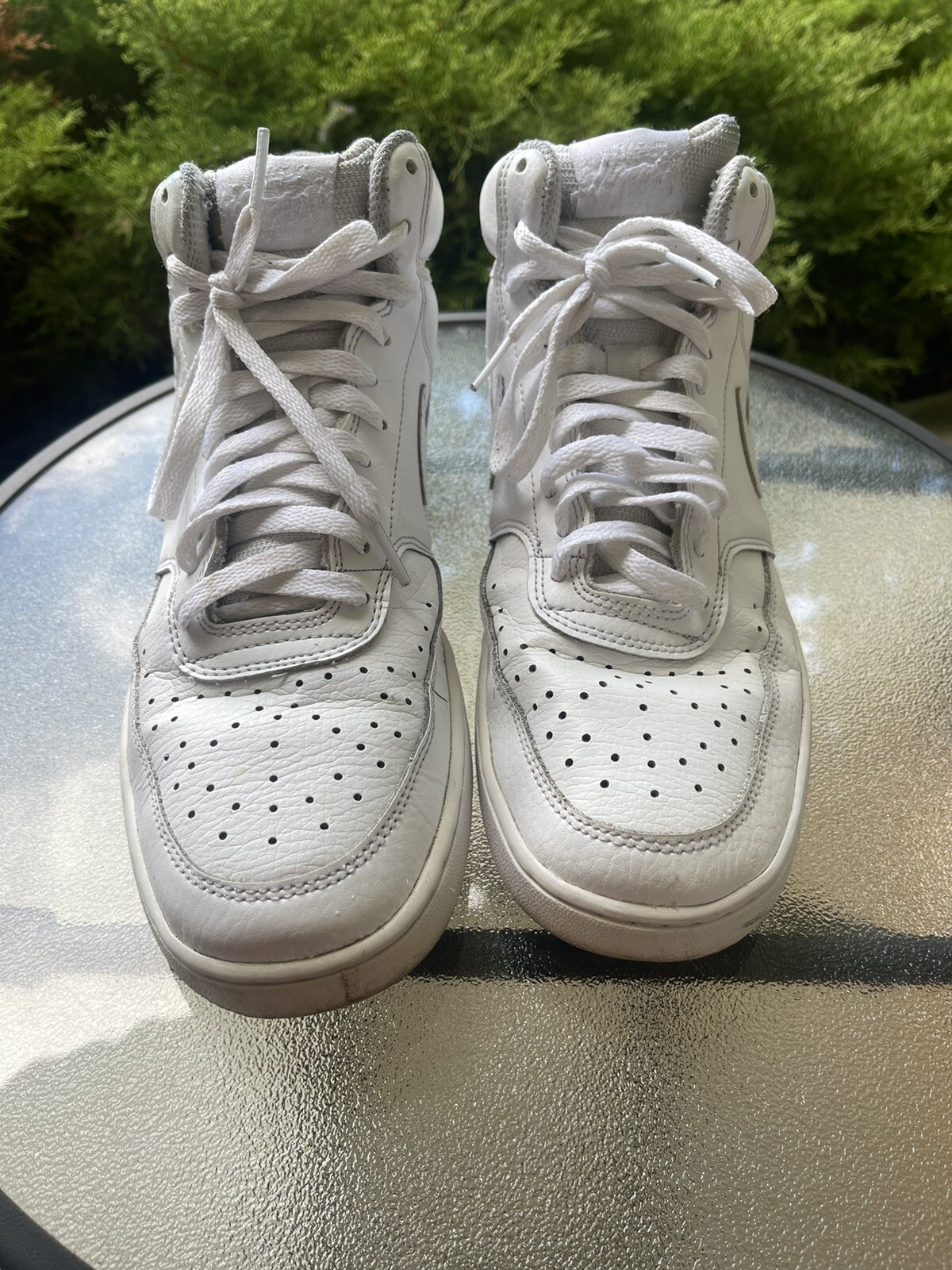 Nike Court Vision Mid Triple White CD5466-100 Sneaker… - Gem