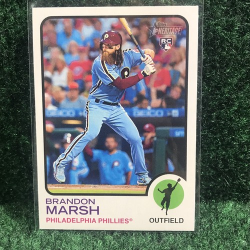 2022 Topps Heritage Brandon Marsh Rookie Card #636 Philadelphia ...