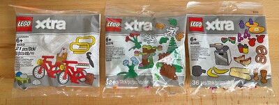 Lego Xtra City Accessories 3x Pieces (40465)(40376)(40313) Polybags ...