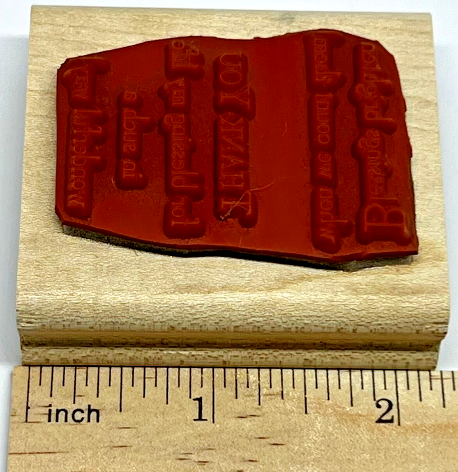 Stampin' Up! Blessings Brighten When We Count Them Thank You Rubber ...