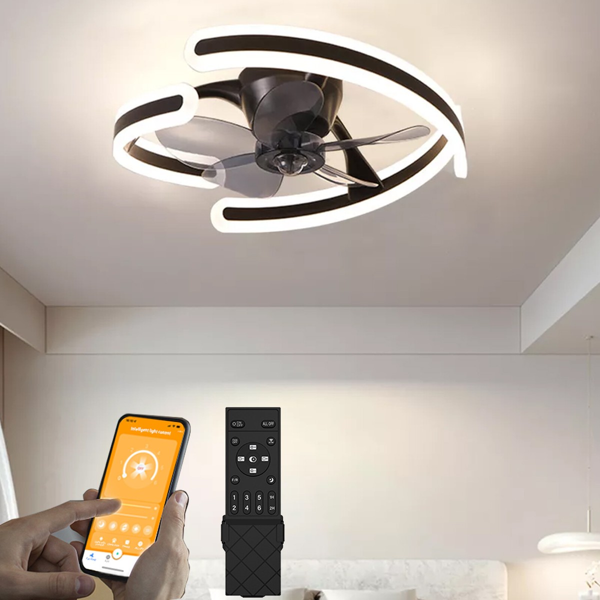 Flush Mount Contemporary Ceiling Fans Contemporary, Hugger Flush