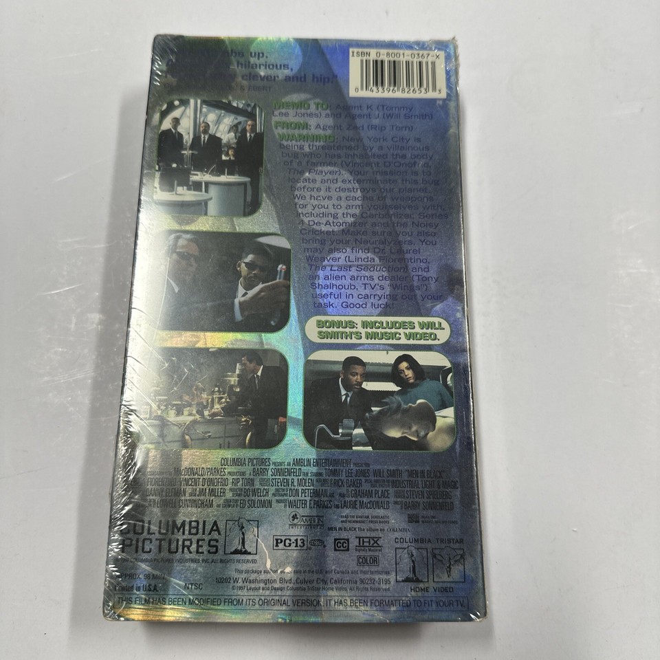 Men In Black (VHS, 1997) 43396826533| eBay