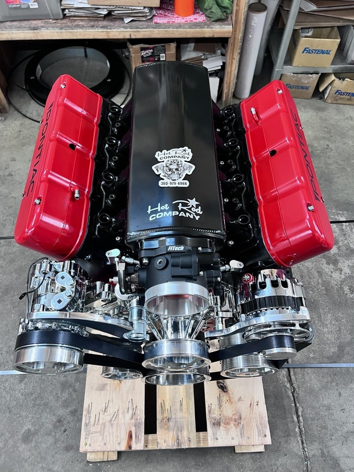 383 R STROKER CRATE MOTOR 425-500HP SBC WITH A/C ROLLER TURN KEY SBC ...