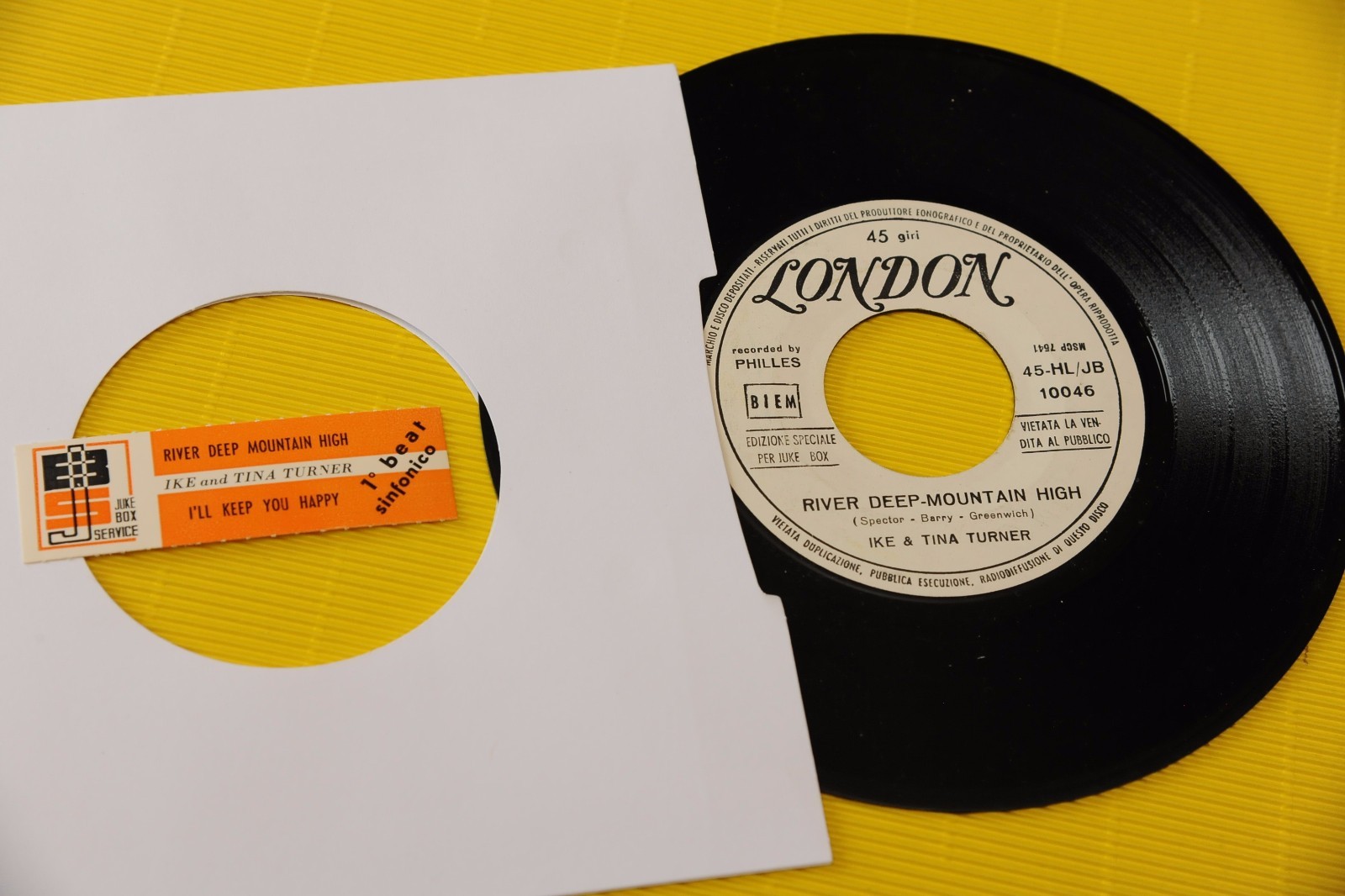 Ike & Tina Turner 7" River Deep-I'll Keep.. Orig Italy EX JB With ...
