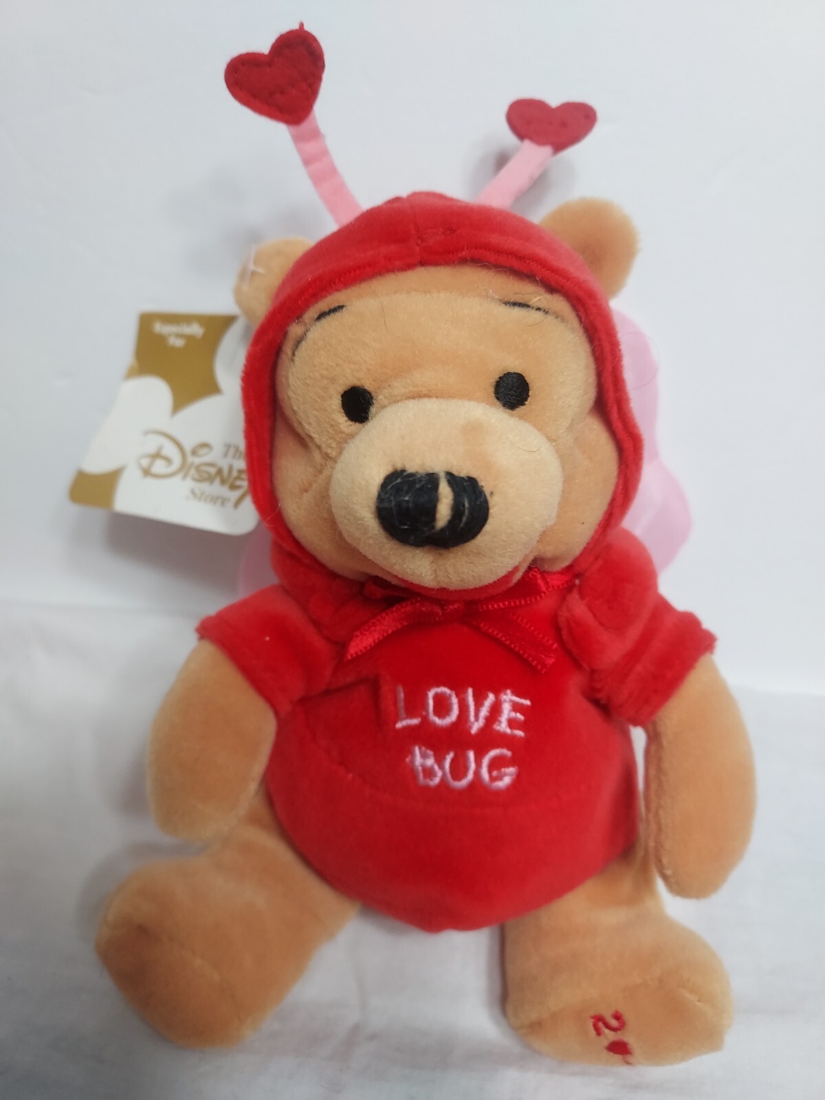 DISNEY STORE PLUSH Winnie The Pooh " Vintage "Valentines Firefly Love ...