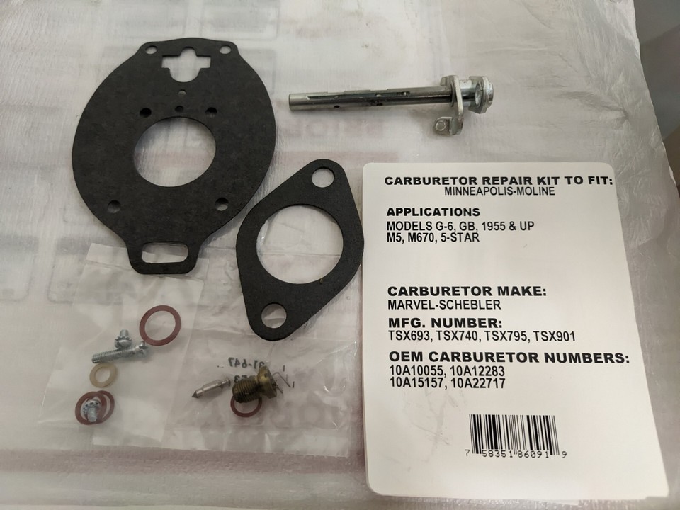 SMA Tisco Fits White/Oliver Carburetor Repair Kit BK75V | eBay