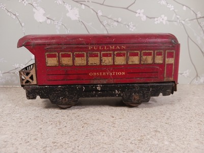 Pullman Observation Red Model Train Car | eBay