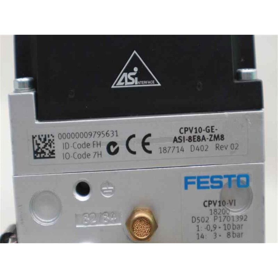 NEW Festo 187714 CPV10-GE-ASI-8E8A-ZM8 Valve Terminal 30 Days Warranty ...