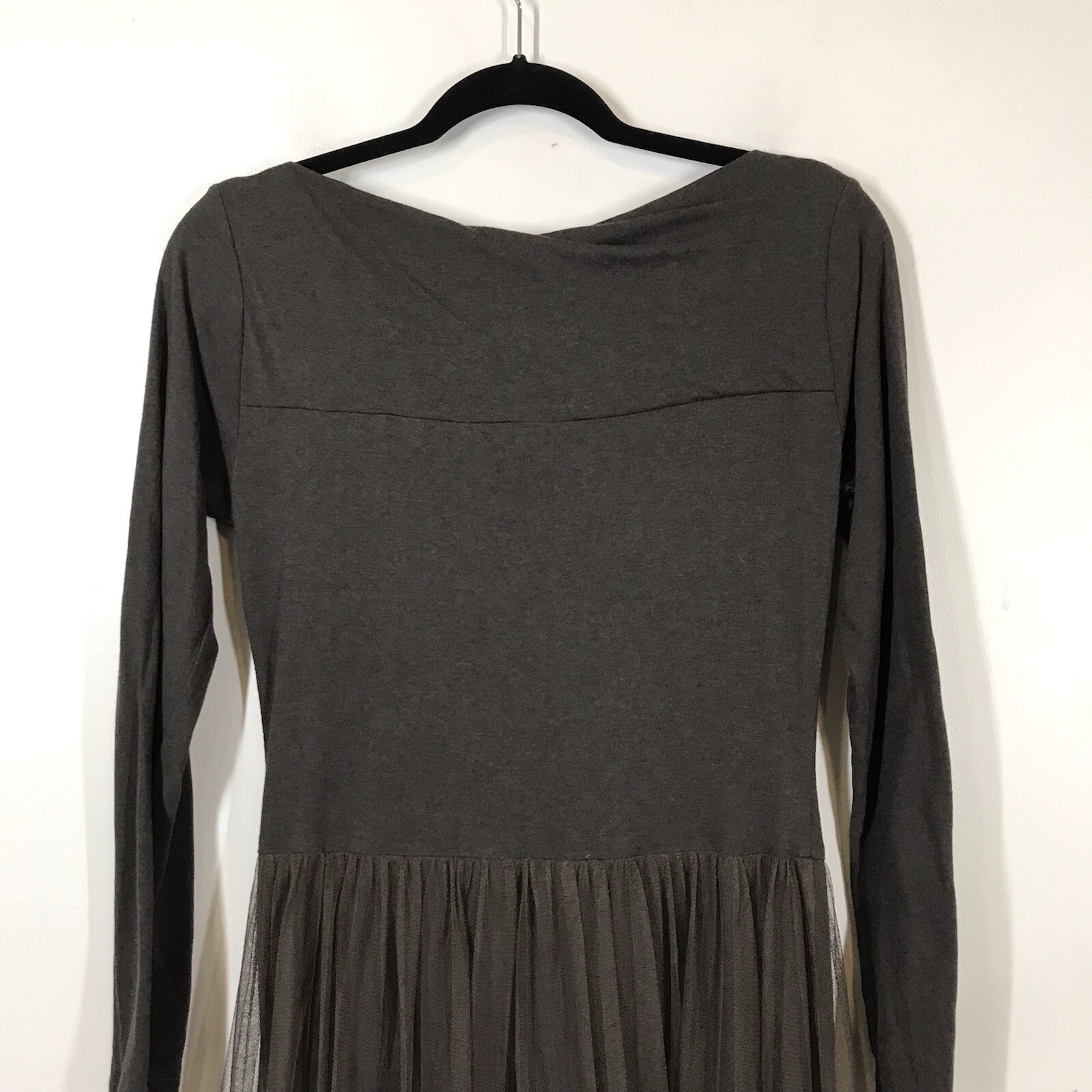 Lunn by Lilith Brown Long Sleeve Cowl Neck Women's Size 0 Tulle Wool ...