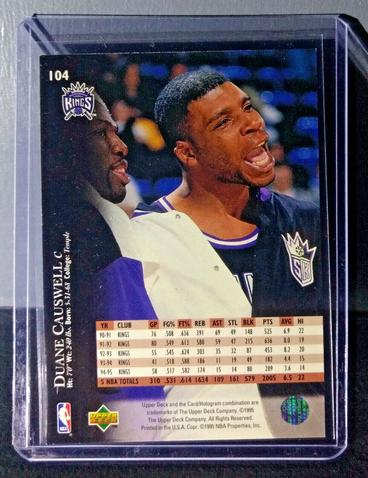 1995-96 Upper Deck Duane Causwell #104 Basketball Card | eBay