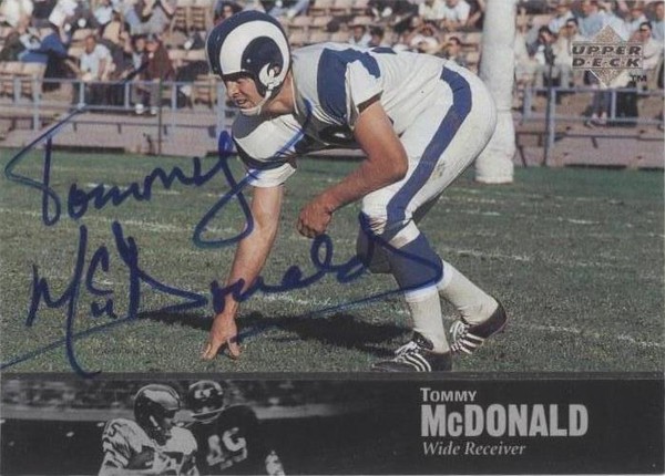 1997 Upper Deck NFL Legends - Autographs #AL-136 Tommy McDonald (AU ...